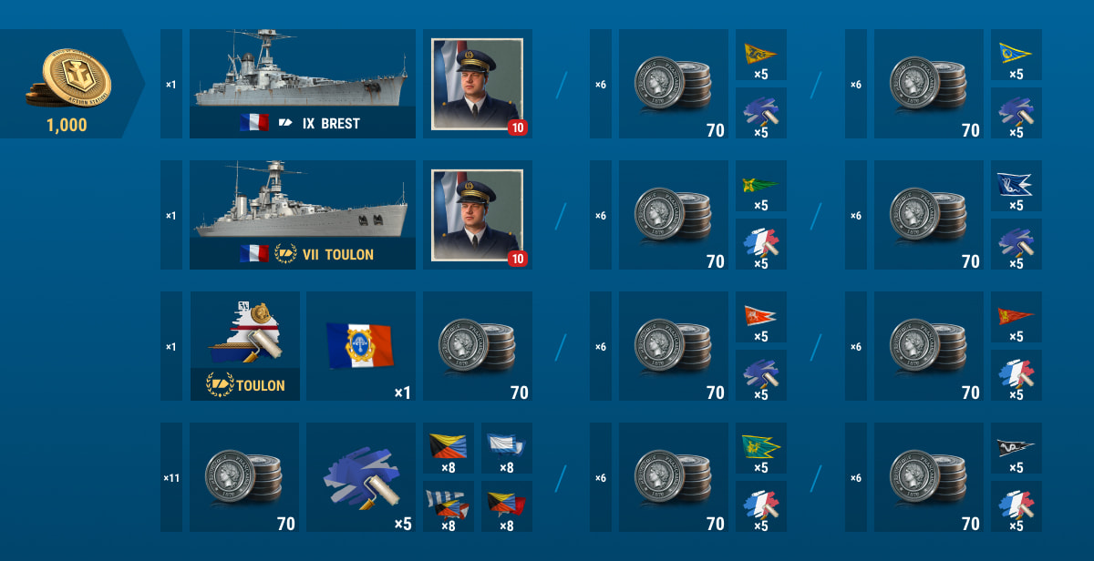 French Cruisers in the Armory | World of Warships